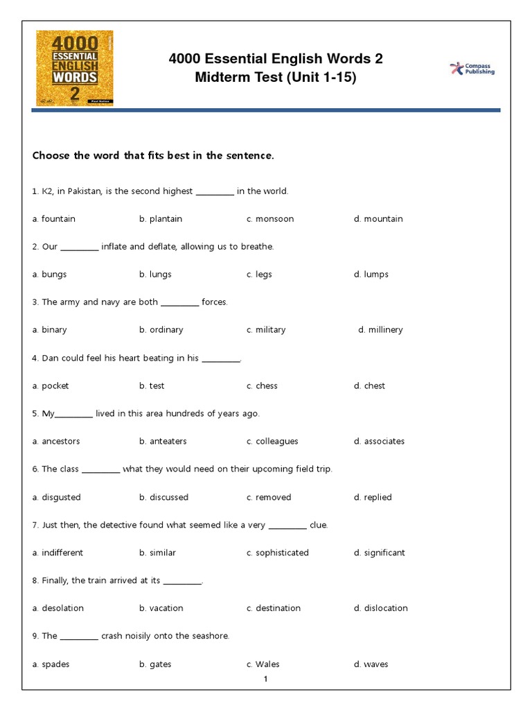 4000 Essential English Words 2 Second Edition 4000 Essential English