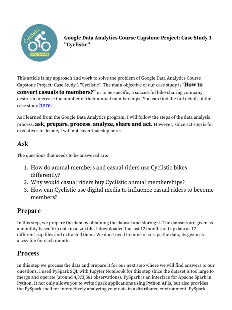 How To Convert Casuals To Members?": Google Data Analytics Course Capstone Project: Case Study 1 ...