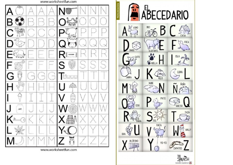 Abecedario para Repasar Letras | PDF