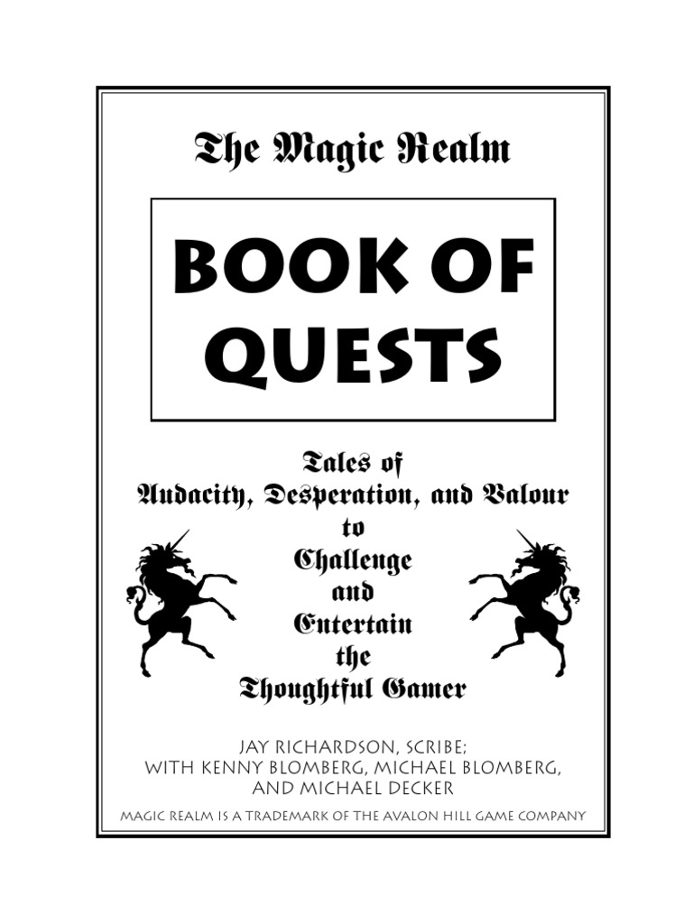 Book of Quests | PDF