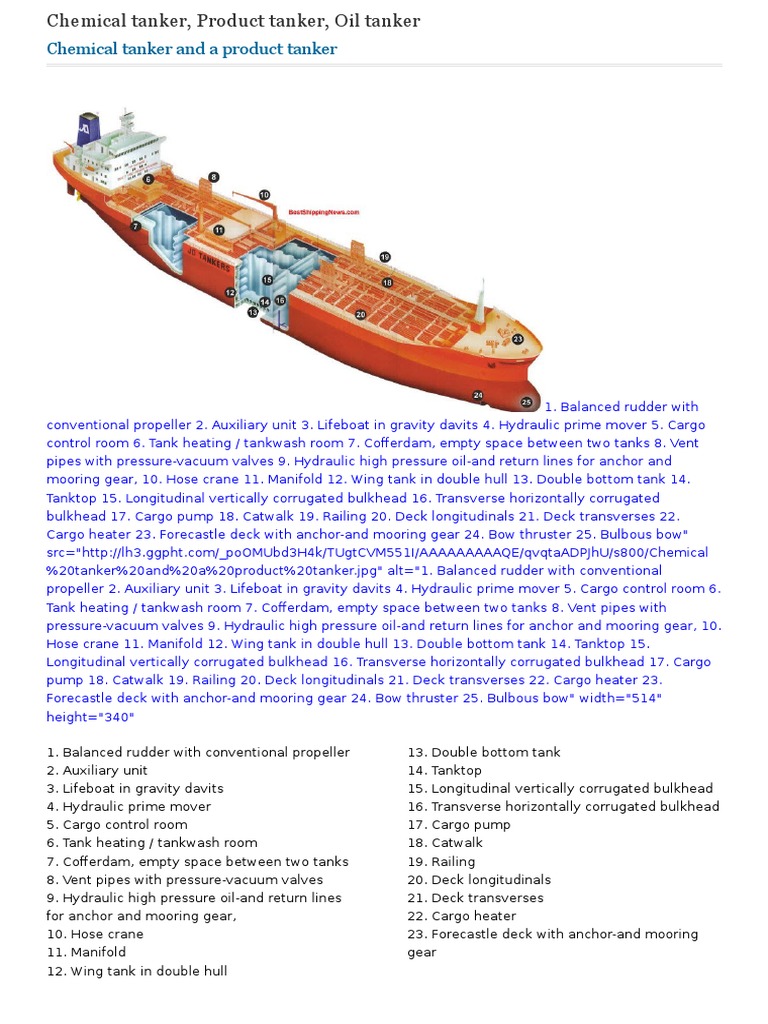Chemical Oil Tanker | Download Free PDF | Oil Tanker | Ships