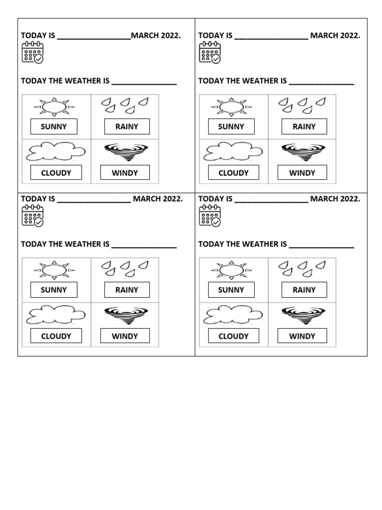 Date and Weather | PDF