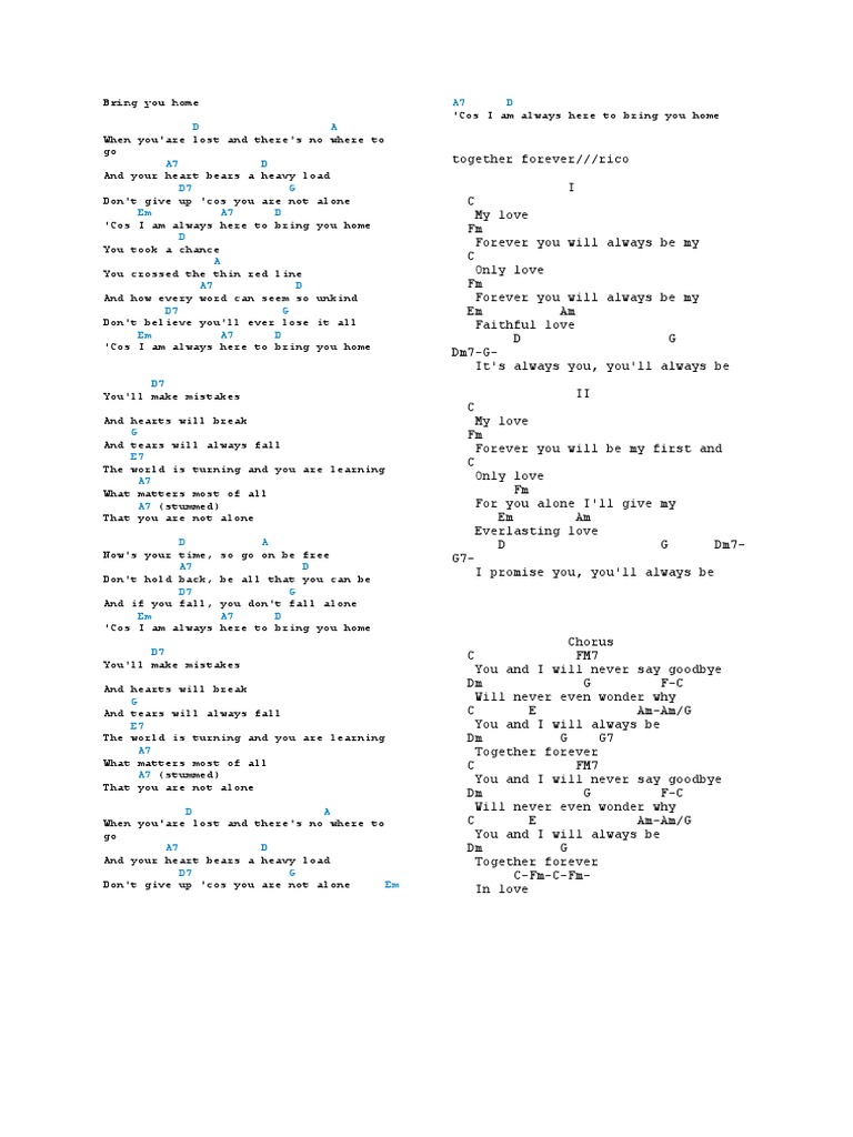 Lirik 2 A | PDF | Song Structure | Songs Written