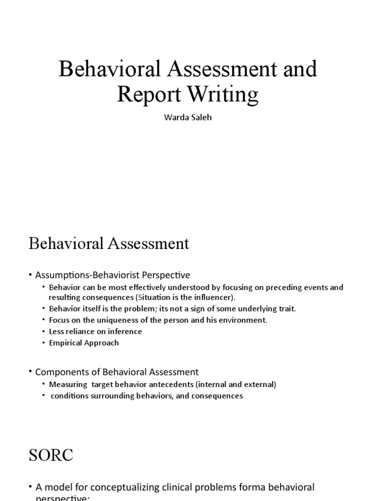 Report Writing and Behavioral Observation | PDF | Autism | Autism Spectrum