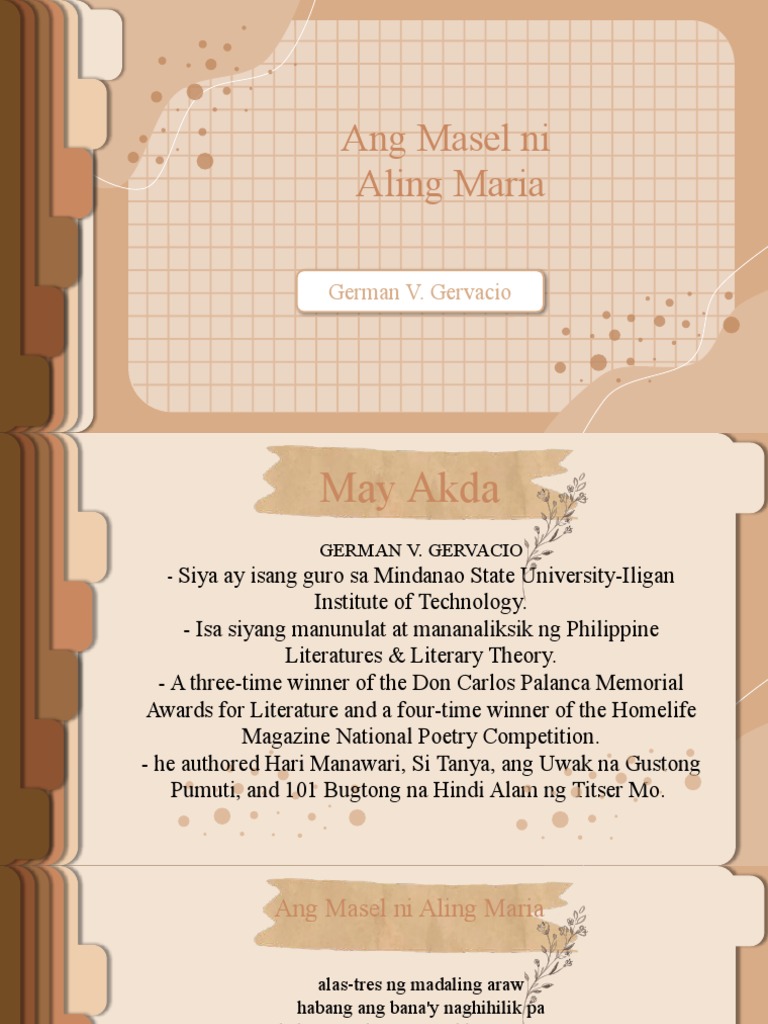 Masel Ni Aling Maria | PDF