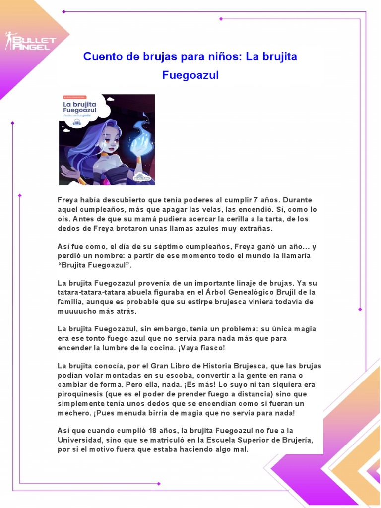 Cuento De Brujas Para Niños Pdf Brujería