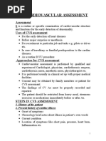 Cardiovascular Assessment Guide | PDF | Pulse | Heart