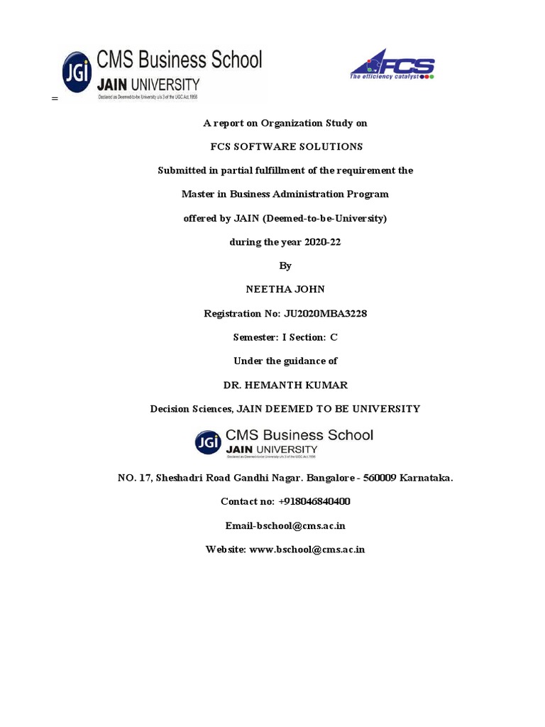 OS Final Copy 2021 NEETHA JOHN 20MBAR0328 | PDF | Outsourcing ...