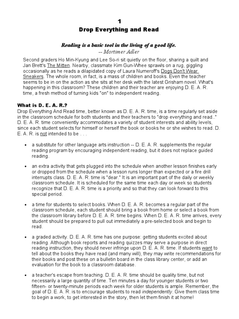 Drop Everything and Read | PDF | Compact Cassette | Books