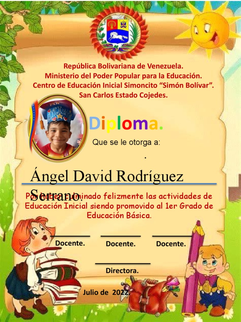 Certificados 22 Sala E | PDF | Educación de la primera infancia | Venezuela