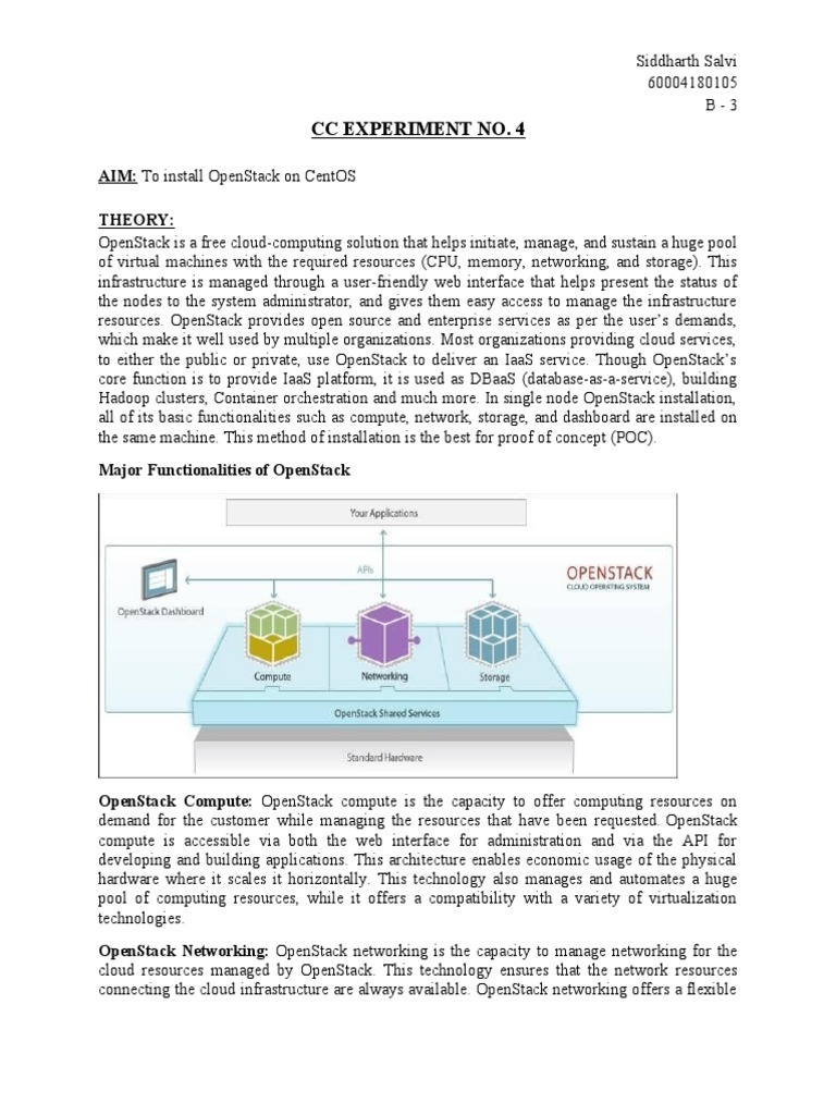 CC Exp 4 | PDF | Open Stack | Cloud Computing