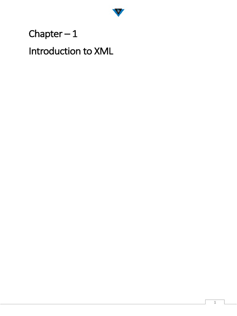 Chapter - 1 Introduction To XML | PDF | J Query | Html Element