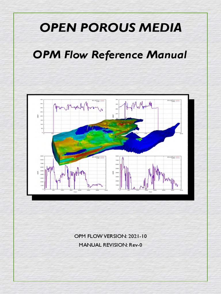OPM Flow Reference Manual 2021-10 Rev-0 | PDF | Matrix (Mathematics ...