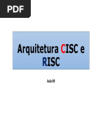 Tema 6 - Arquitetura CISC X RISC | PDF | Unidade central de processamento | Arquitetura de ...