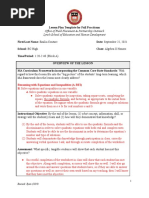 Quadratic Formula Lesson Plan | PDF | Quadratic Equation | Equations
