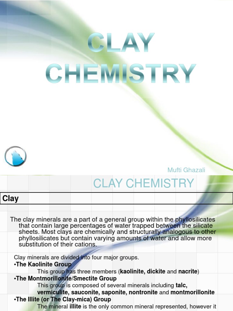 Clay Chemistry | PDF | Clay | Ion