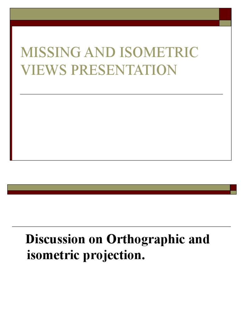 Isometric and Orthographic Projections | PDF | Mathematical Objects ...