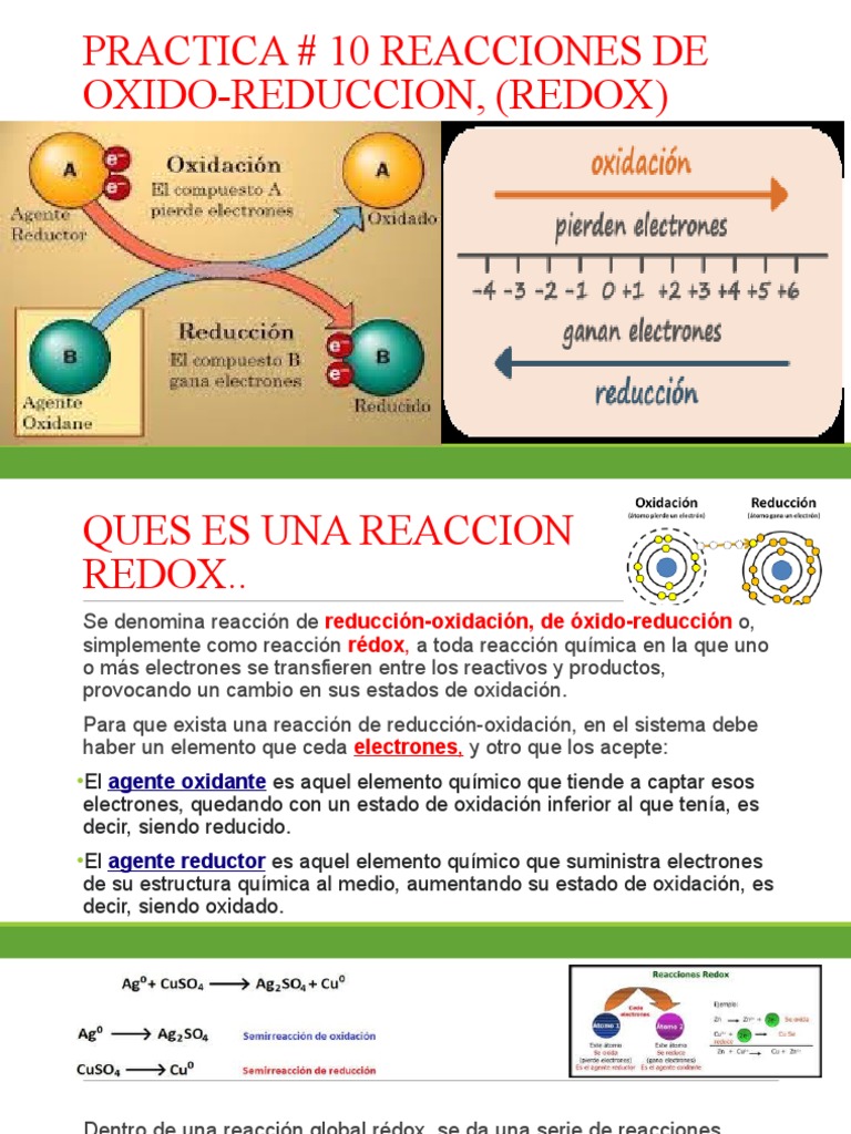 Presentacion de Redox | PDF | Redox | Química