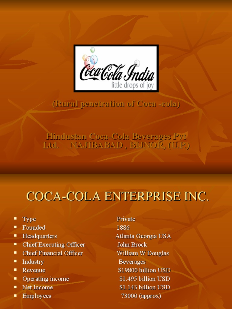 Rural Penetration of Coca - Cola | Download Free PDF | The Coca Cola ...