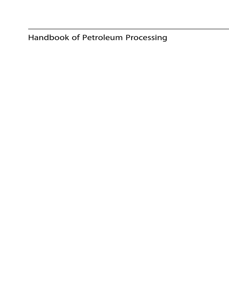 Handbook of Petroleum Processing | PDF | Oil Refinery | Petroleum