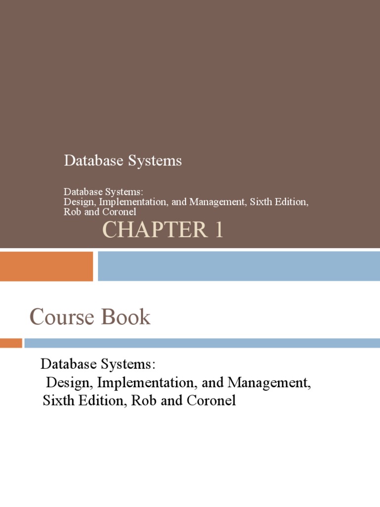Database Systems: Database Systems: Design, Implementation, and ...