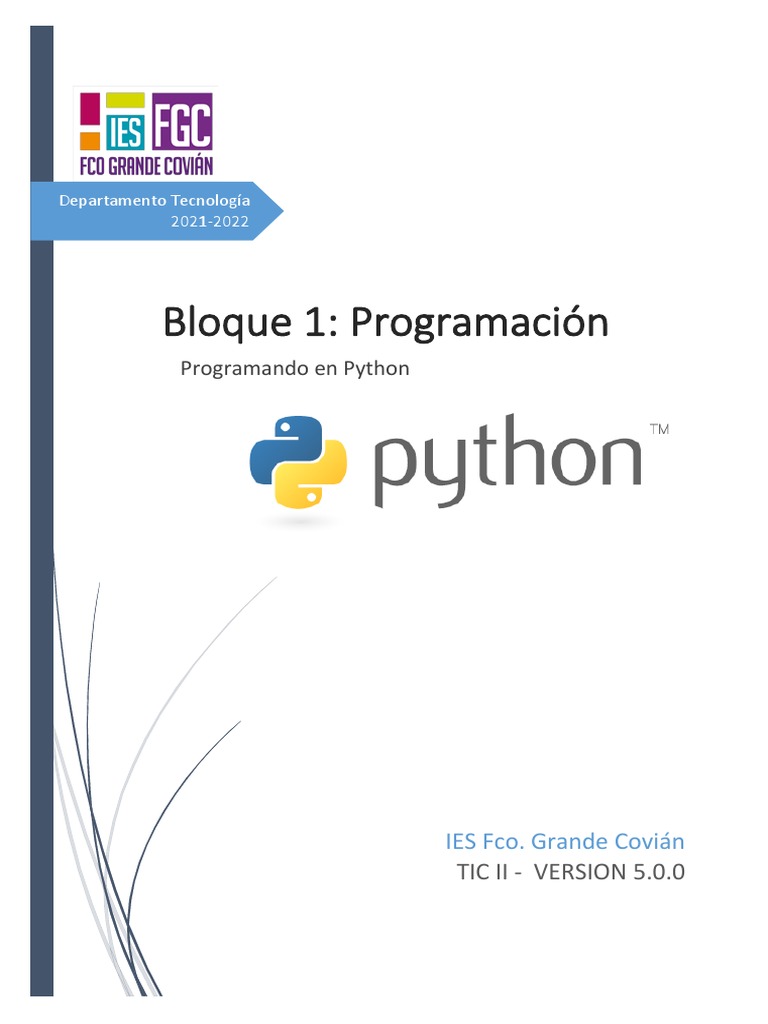 Apuntes Python | PDF | Lenguaje de programación | Python (lenguaje de ...