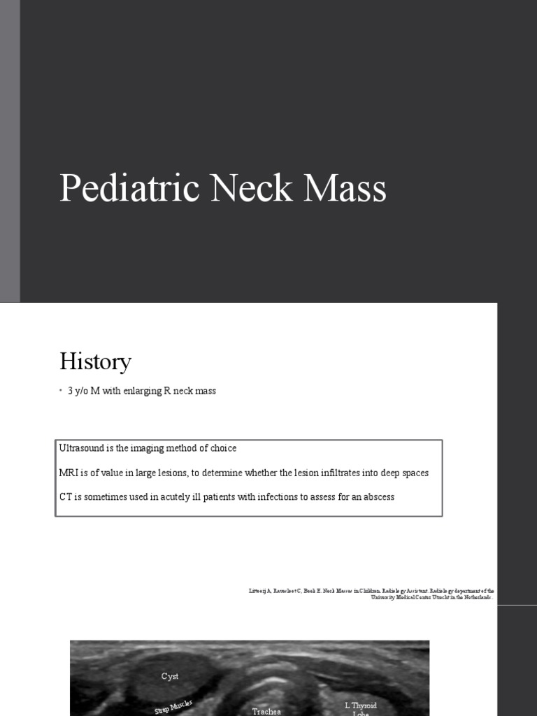 Pediatric Neck Mass | PDF | Thyroid | Medical Specialties