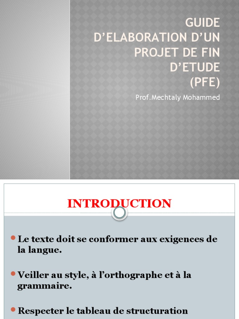 Guide Pfe | PDF | Cognition