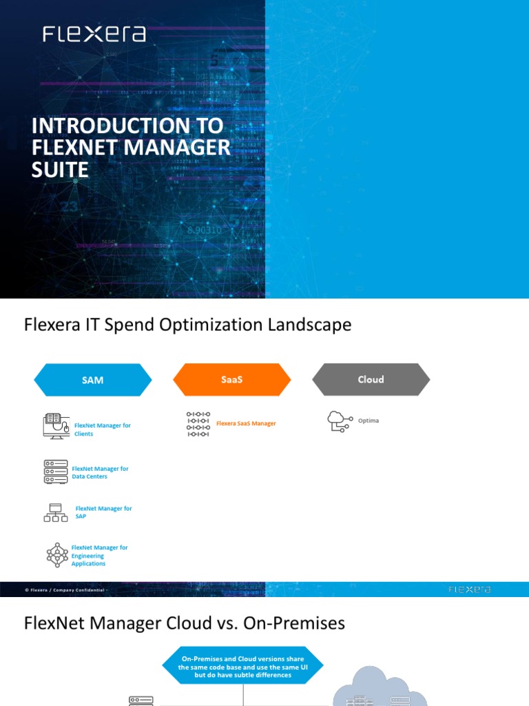 Introduction To Flexnet Manager Suite: © Flexera / Company Confidential ...