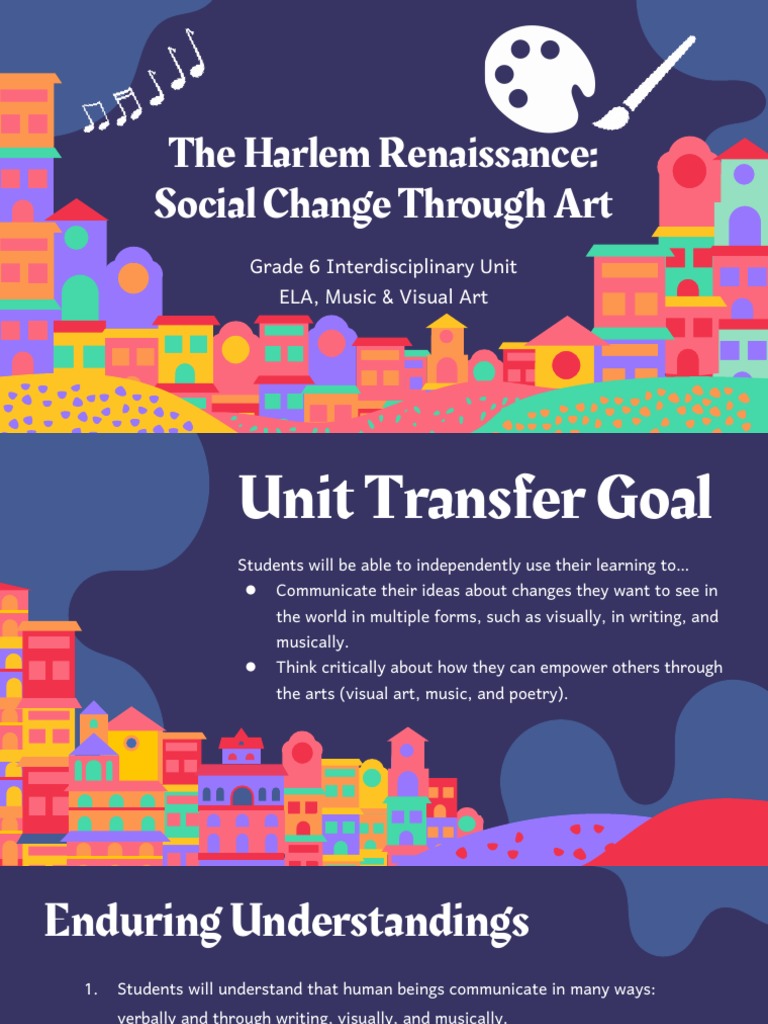 Harlem Renaissance Art for Social Change | PDF