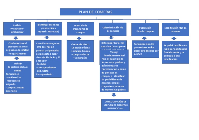 Mapa Conceptual de Plan de Compras | PDF