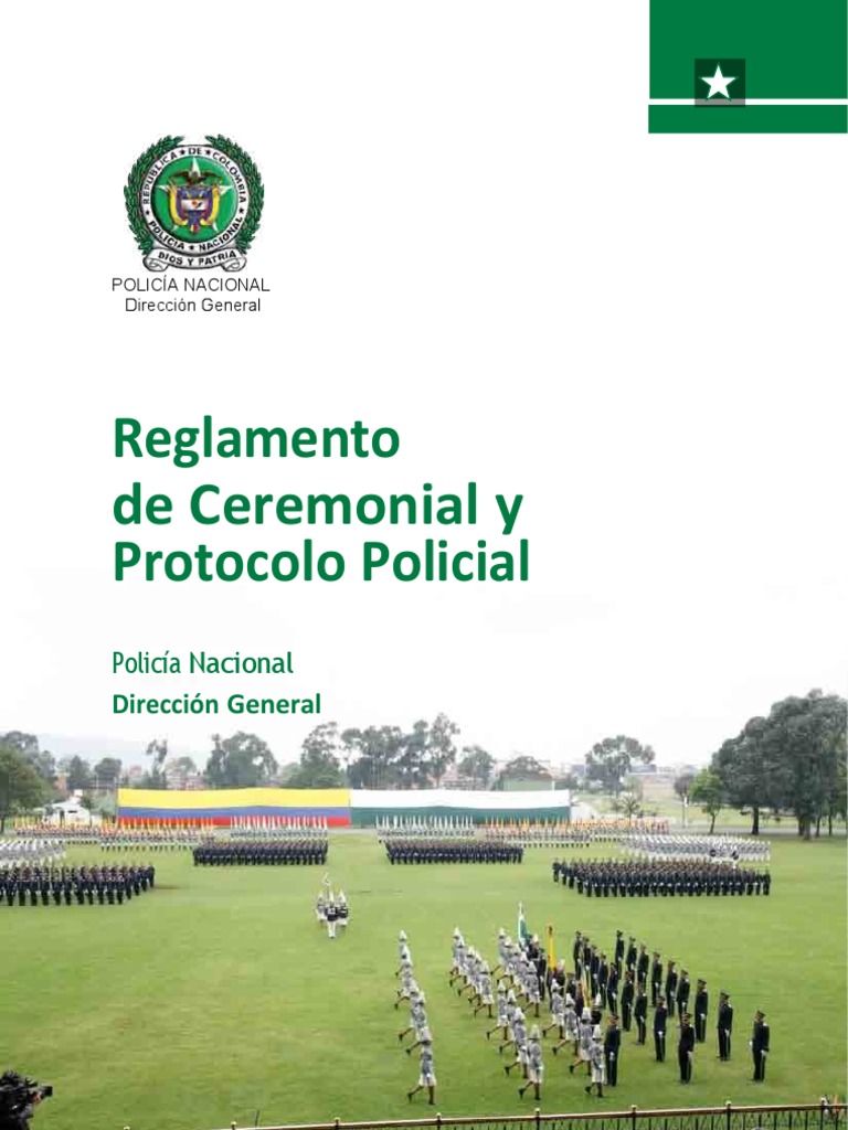 Reglamento de Ceremonial y Protocolo Policial | PDF | Policía | Bandera