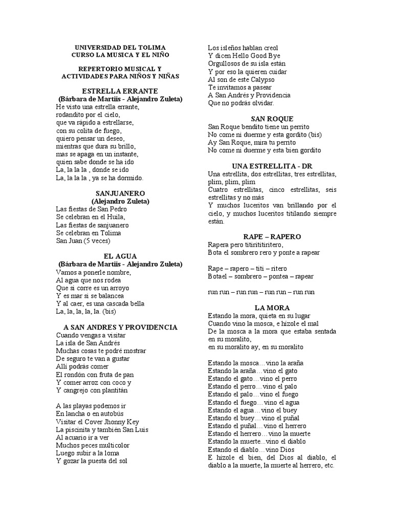 Repertorio Musical | PDF