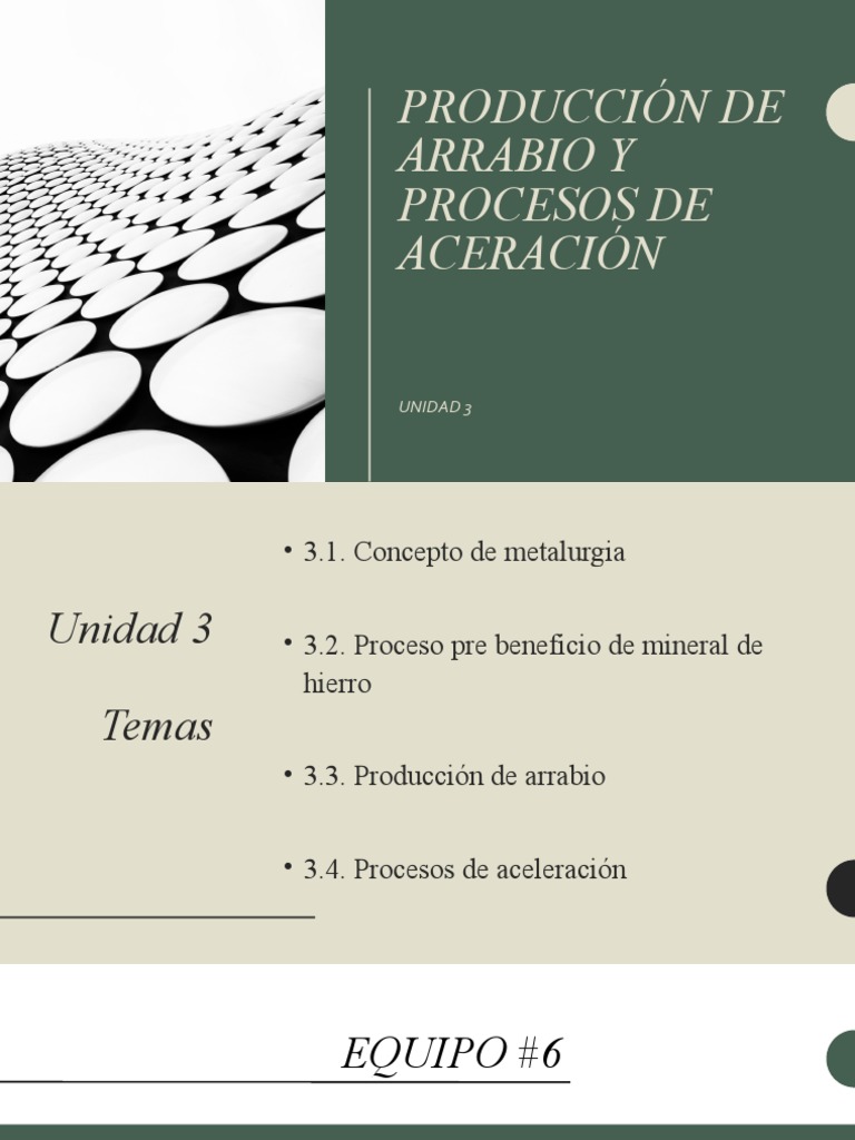 Unidad 3 | PDF | Arrabio | Hierro