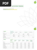 BP's Energy Conversion Factors Table | PDF | Barrel (Unit) | Natural Gas