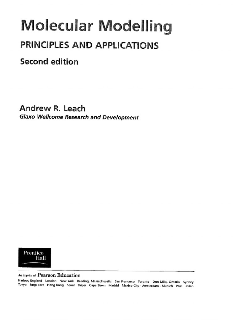 Molecular Modelling Principles and Applications | PDF