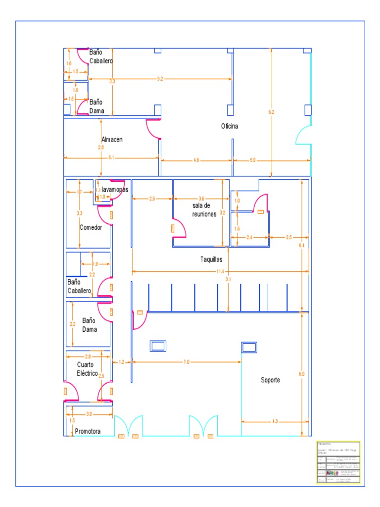 Local - Oficina de 360 Diga Center-I-Escala 1 100 | PDF
