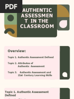 Traditional vs. Authentic Assessments | PDF | Educational Assessment | Intelligence