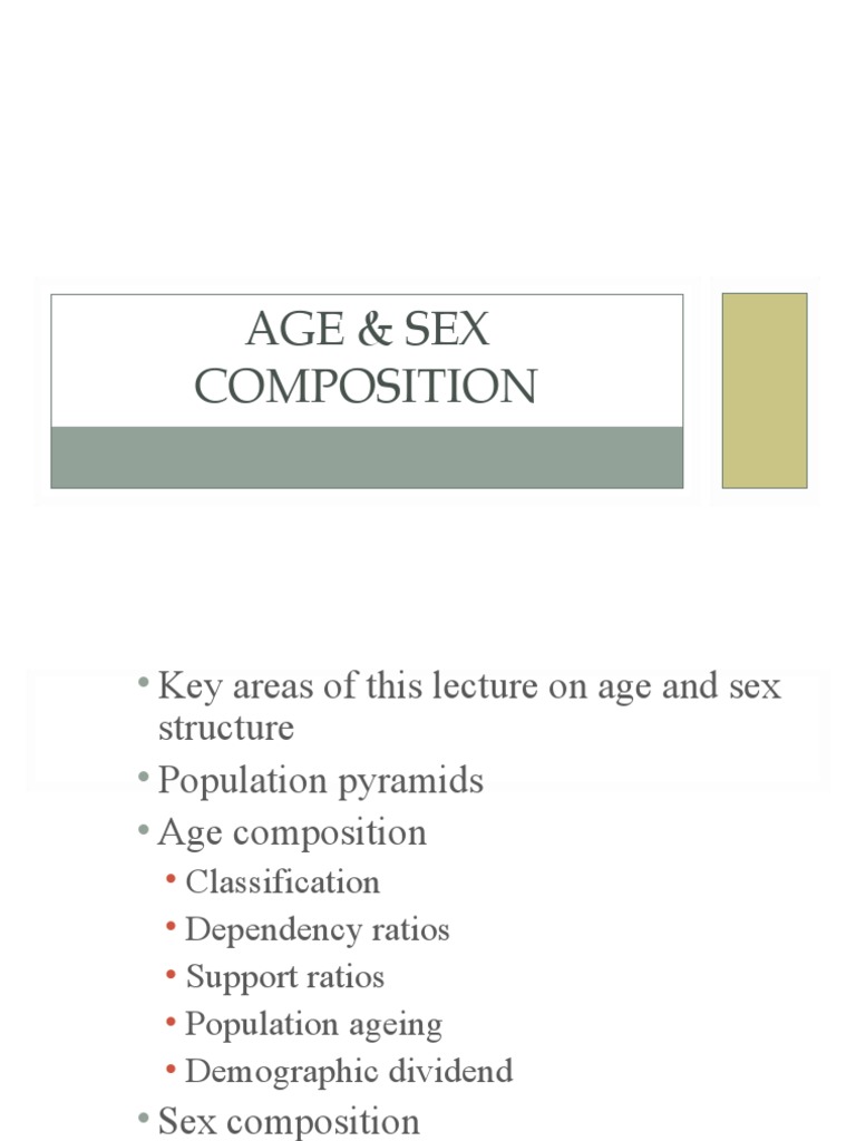 Age and Sex Composition Analysis | PDF | Actuarial Science ...