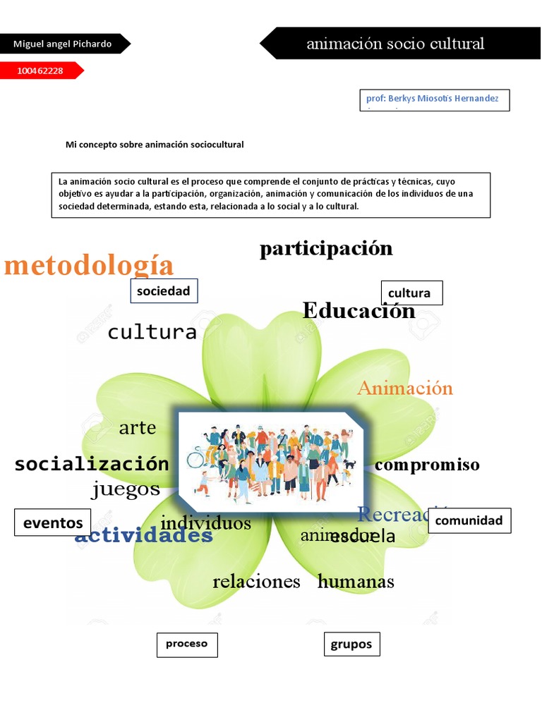 Concepto de Animación Sociocultural | PDF