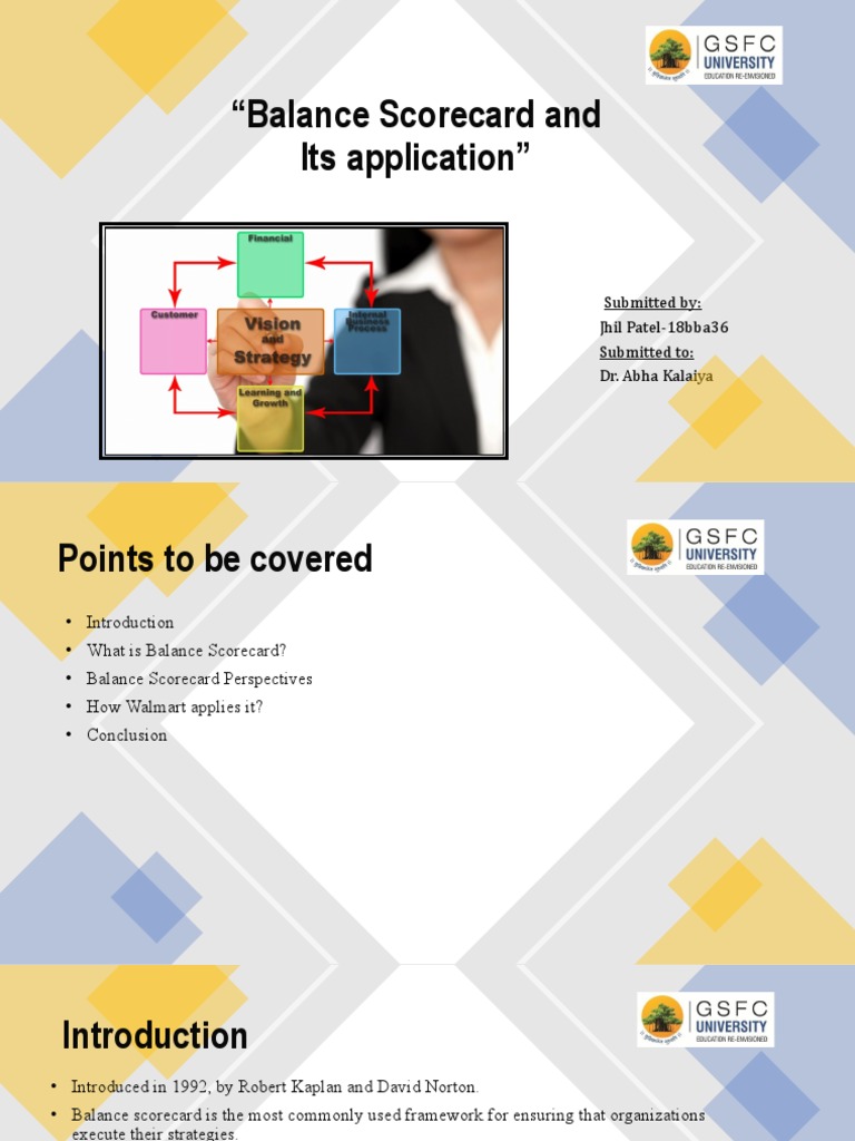 Walmart's Balance Scorecard Explained | PDF | Goal | Walmart