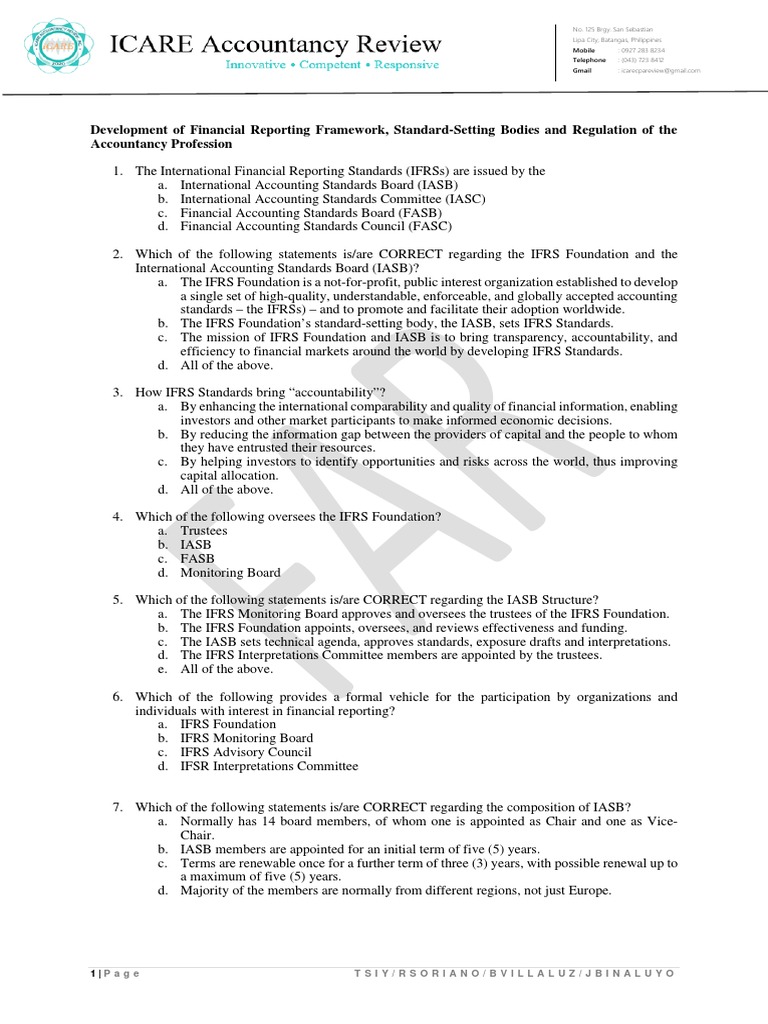 Financial Reporting Framework Overview | PDF | International Financial ...