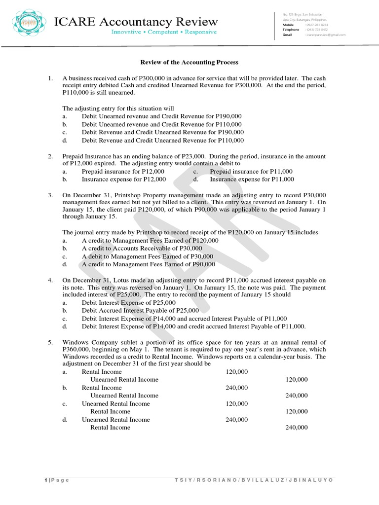 FAR04-01.3a - Accounting Process | PDF