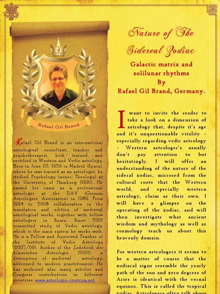 Natureof The Sidereal Zodiac Rafael Gil Brand Color | PDF | Zodiac ...