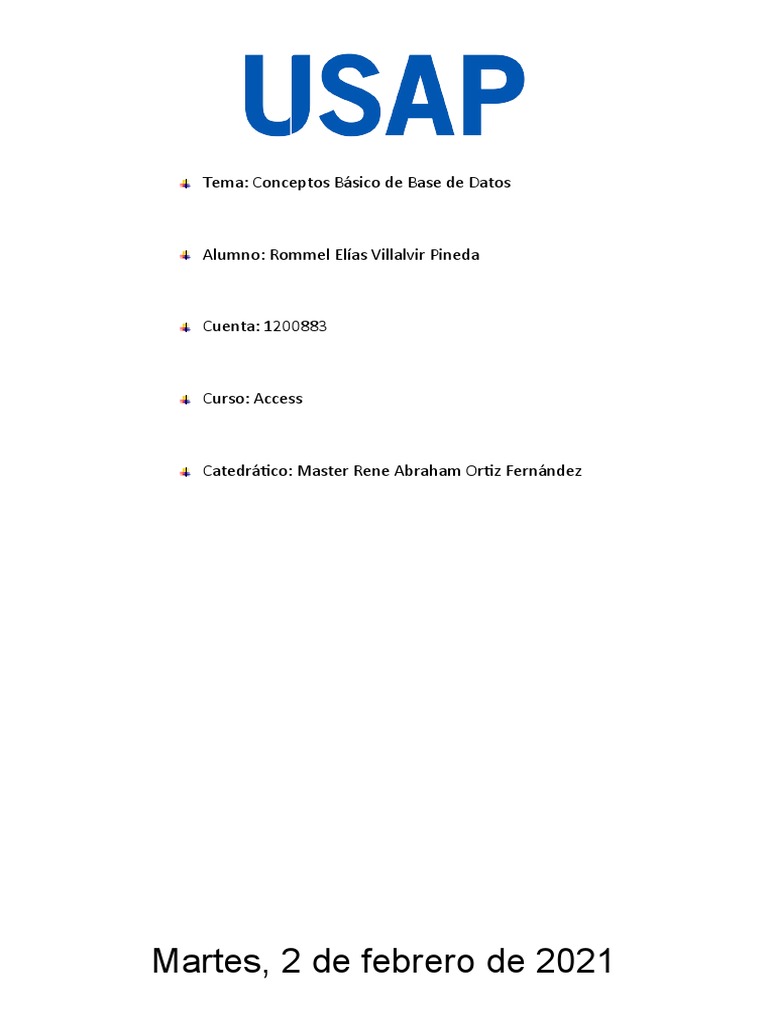 Conceptos Básicos de Bases de Datos | PDF | Informática