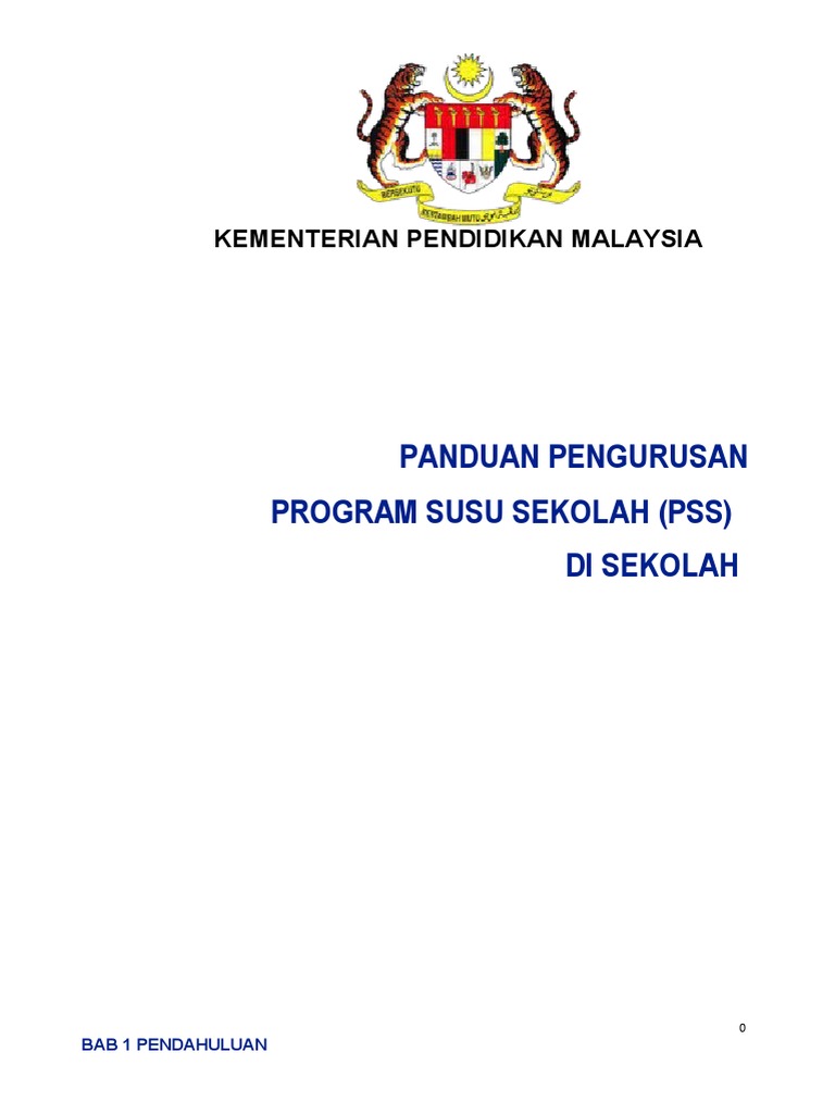 Buku Pandua Program Susu Solah (PSS) 2.0 - 22 Sept 2020 | PDF