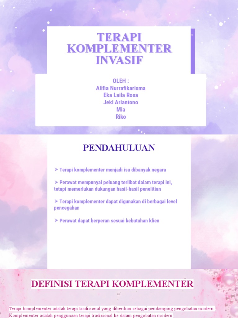 Terapi Komplementer Invasif | PDF