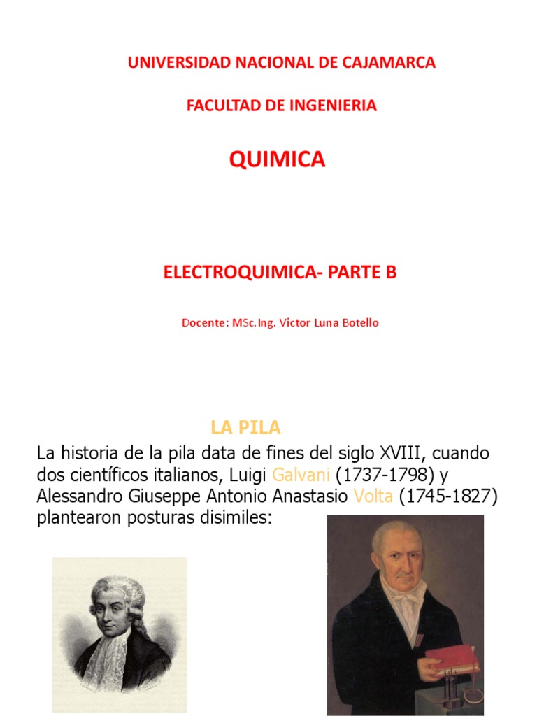 Electroquimica Parte B | PDF | Redox | Electrólito