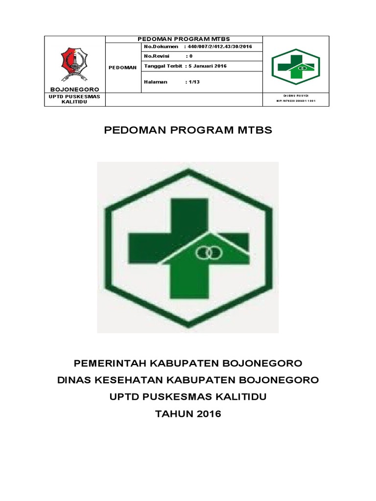 Pedoman Program MTBS | PDF