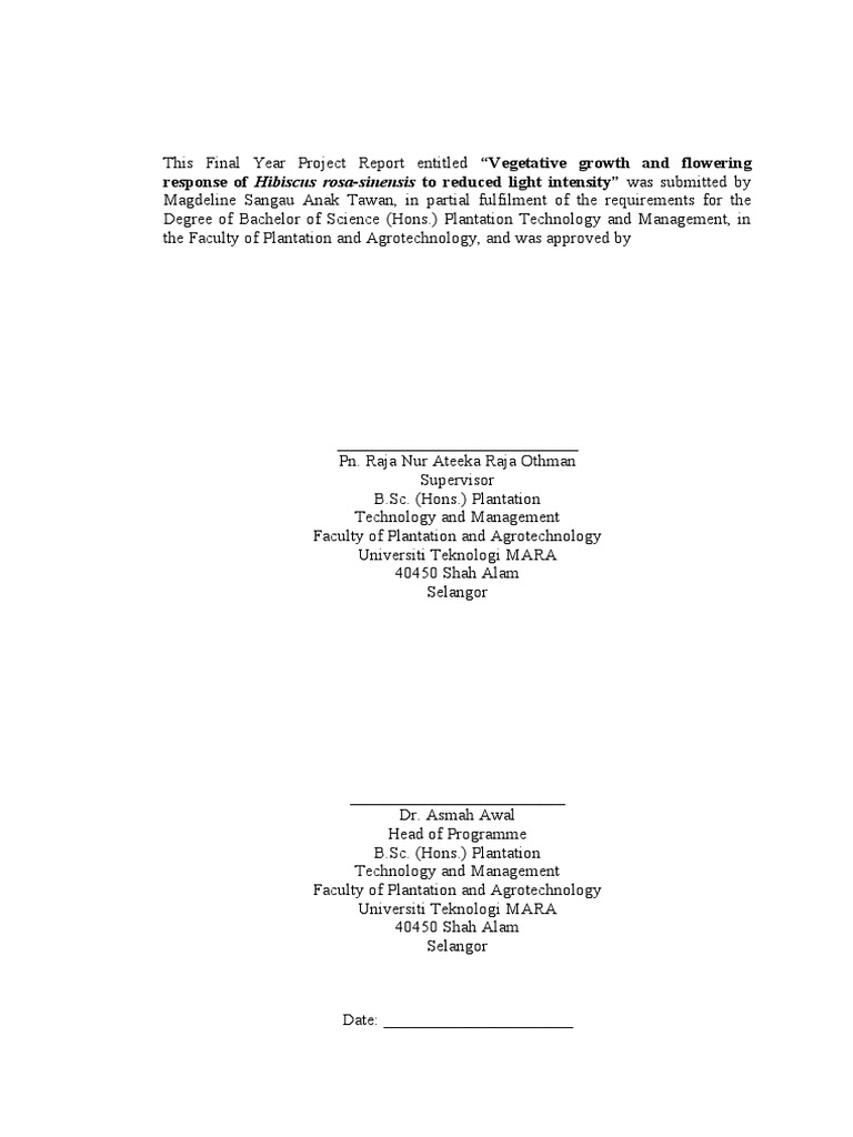 Format Approval Sheet | PDF